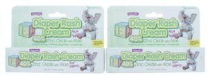 2 pk. natureplex diaper rash cream 40% zinc oxide with aloe for babies 1.5 oz. (3 oz total)