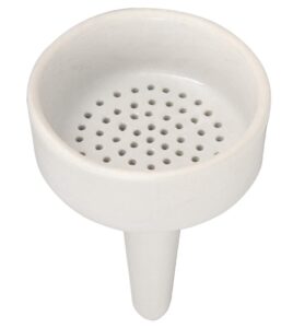 buchner funnel, 15cm - porcelain - straight sides, perforated plate - eisco labs