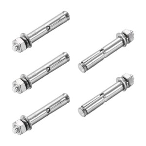 uxcell m6x50mm 304 stainless steel external hex expansion bolt 5pcs