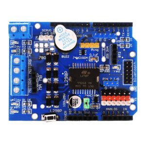 hiletgo l298p dc motor drive module l298p dc motor drive shield h-bridge drive expansion board high-power dc stepper motor controller for arduino