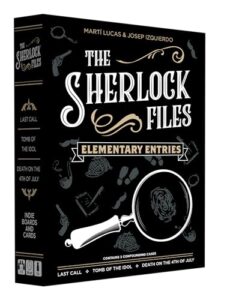 sherlock files: elementary entries, strategy board games, indie boards & cards