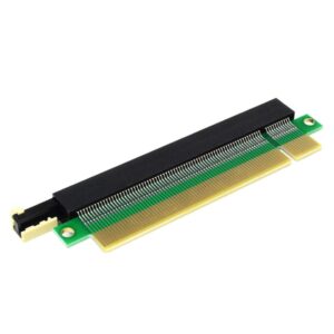 godshark pci-e 164 pin slot pci-express 16x riser card, male to female extension protector upward riser adapter card 1u 2u