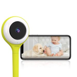 lollipop baby camera with true crying detection, smart baby monitor with camera and audio with two way talk back. an ideal gift for baby shower. comes with infrared night vision. (pistachio)