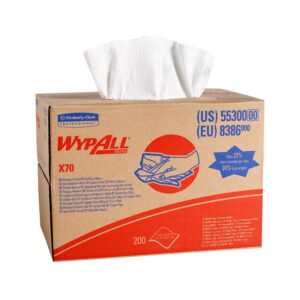 wypall general clean x60 multi-task cleaning cloths (54015), brag box, white, 1 box with 252 sheets