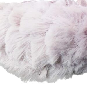 a touch of mink - silky faux fur powder puff for dusting powder - large 4-5 inch size