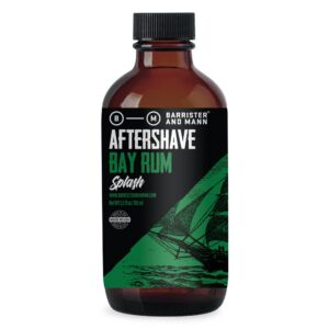 barrister and mann bay rum aftershave