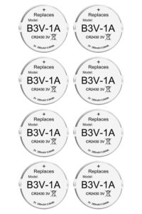 abeden b3v 1a lithium replacement batteries compatible with high tech pet single electronic collar battery for model ms-4 and ms-5 8 pack