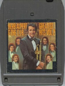 herb alpert & the t.j.b. greatest hits vol. 2 8 track tape