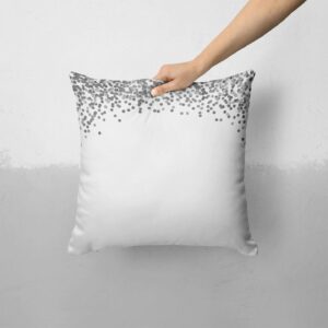 iirov grayscale descending micro dots - custom decorative home decor indoor or outdoor throw pillow cover plus cushion set for sofa, bed or couch (pillow case cover plus cushion)