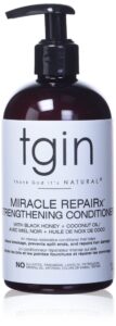 tgin miracle repairx strengthening conditioner for natural hair - dry hair - curly hair - 13 oz