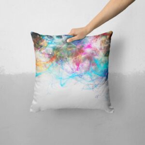 iirov neon multi-colored paint in water - custom decorative home decor indoor or outdoor throw pillow cover for sofa, bed or couch cushion (pillow case cover only)