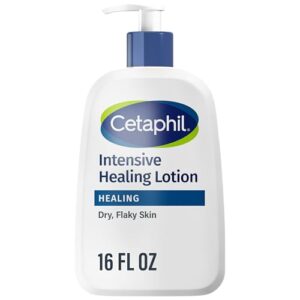 cetaphil intensive healing lotion with ceramides 16 oz for dry, rough, flaky sensitive skin 24-hour hydration fragrance, paraben & gluten free