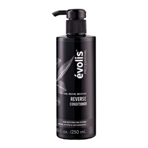 évolis reverse thickening conditioner - stimulating conditioner for weak, thinning hair - fortifying keratin protein conditioner for hair growth - color-safe and sulfate free conditioner (8.5 fl oz)