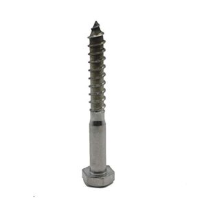 5/16" x 3" stainless hex lag bolt screws for wood, (10 pack) 304 (18-8) stainless steel, by fullerkreg