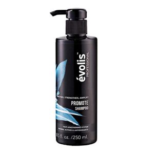 évolis promote nourishing shampoo | shampoo for hair growth and longer, stronger hair | sulfate free| hair protein strengthening shampoo with keratin and wheat protein bond (8.5 fl oz)