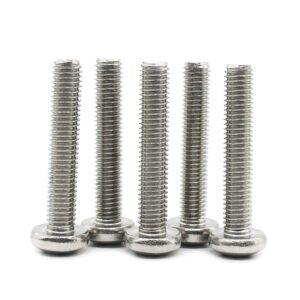 (10 pc) m8-1.25x35 mm pan head phillips machine screws,18-8 stainless steel by fullerkregs