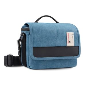 besnfoto camera bag small for women men, mirrorless camera bag cute compact waterproof canvas messenger bag for dslr slr camera case