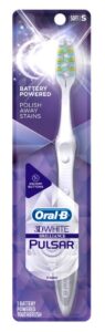 oral-b toothbrush pulsar soft 3d white (battery powered) (pack of 2)