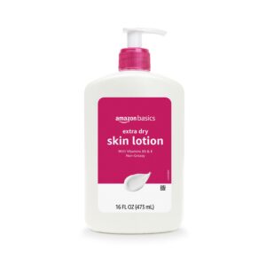 amazon brand - solimo extra-dry skin lotion with vitamins b5 & e, 16 fl oz