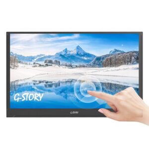 g-story 15.6 inch ultrathin touchscreen, fhd 1080p portable monitor, ns direct-connected/tn panel/mini hdmi/built-in speakers/hdr/freesync/type-c/60hz/4ms