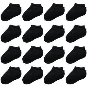 tenpluszero toddler socks - 16 pack kids low cut athletic ankle socks baby boys girls breathable socks bulk