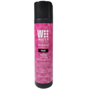 watercolors intense semi permanet color depositing shampoo. sulfate & paraben free to maintain & enhance hair color 8 fl oz - pink