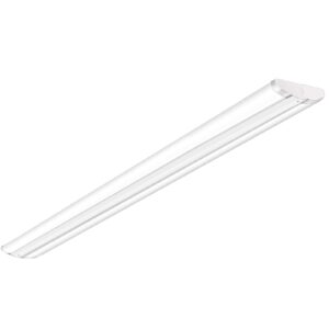 antlux 110w 8ft led wraparound ultra slim strip lights, 12600 lumens, 5000k, 8 foot led garage warehouse light, no glare, flush mount office ceiling lighting fixture, fluorescent tube replacement