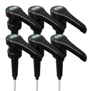 by the cup universal black coffee syrup pump (pack of 6) - fits upouria, torani syrups, davinci, monin (1l plastic only)