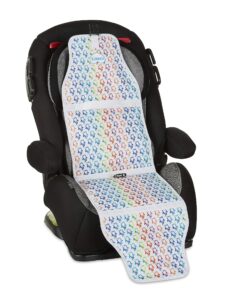 carats car seat cooler for baby with cooltech - baby car seat cooling pad (penguin rainbow)