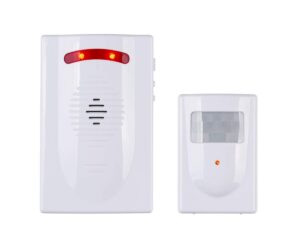 sabre driveway alarm, wireless motion detector sensor system with driveway alert, weatherproof for outdoor security