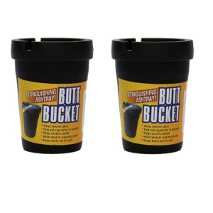 victor 3-7012nf bucket-ashtray cigarette butt container, 2 pack