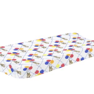 pam grace creations bears changing pad cover, blue | red | yellow | white