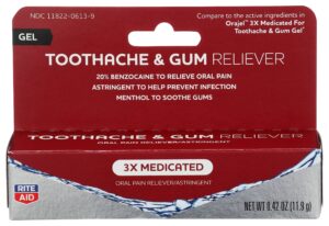 rite aid toothache relief oral gel - 0.42 oz