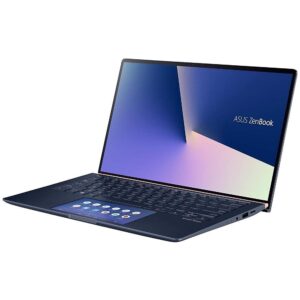 asus zenbook 14 ultra-slim laptop 14” full hd nanoedge bezel, intel core i7-8565u, 16gb ram, 512gb pcie ssd, geforce mx250, innovative screenpad 2.0, windows 10 pro, ux434fl-db77, royal blue