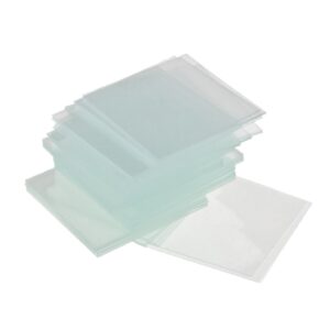 100 pieces blank slides 20x20mm square coverslips cover glass, non-fogging, non-sticking and no bubbles, scratches