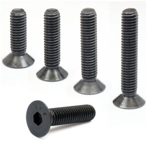 monsterbolts - #5-40 x 3/4" flat head socket cap screws, astm f8356, alloy steel, black oxide, 10 pack