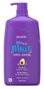 aussie shampoo miracle moist 26.2 ounce pump (778ml) (2 pack)