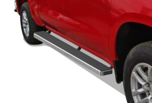 aps (stainless steel polished silver 6in boards compatible with silverado sierra 1500 2019-2025 extended cab & 2500 3500 2020-2025 (exclude 19 1500 ld)(silverado 1500 ltd sierra 1500 ld 2022)