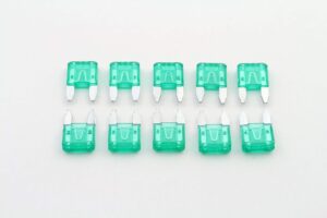 10 pcs 1 amp apm/atm mini fuse blade style short circuit protection 1a car truck boat marine rv