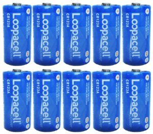 loopacell cr123a 123 3v lithium 10 batteries