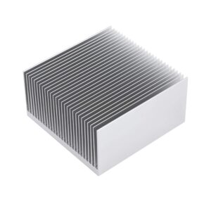 awxlumv large aluminum heat sink 2.71"x2.71"x1.41"/ 69x69x36mm heatsink high power cooling plate 27 fin radiator gpu cooler ic module pc computer led pcb charger electronics amplifier