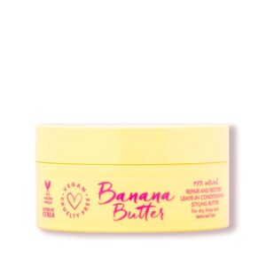 umberto giannini coily banana butter repair + restore leave-in conditioner vegan cruelty free 97% natural