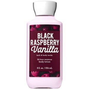 bath and body works black raspberry vanilla super smooth body lotion 8 fluid ounce (2019 edition)