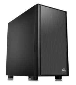 thermaltake versa h17 black micro atx mini tower gaming computer case 2.0 edition with one 120mm rear fan pre-installed ca-1j1-00s1nn-a0