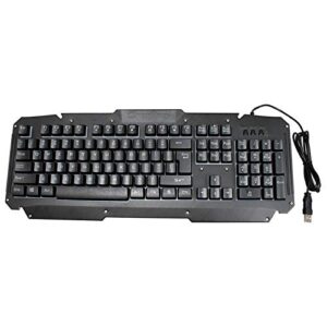 deeoee premium usb wired backlit gaming mechanical keyboard for computer pc laptop game player equipment accessories