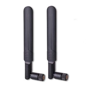 4g lte antenna, rhsia [2 pack] 3g 4g lte dipole antenna wide band 9dbi 700-2700mhz omni directional antenna with sma male connector for cpe router,access point,wireless rang extender,ip camera more