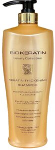 bio keratin luxury collection extra volume shampoo 33.8oz