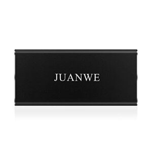 juanwe 1tb solid state external hard drive usb 3.0 type-c portable ssd high-speed read & write up to 550mb/s & 510mb/s, external hard drive for pc/laptop/mac, black