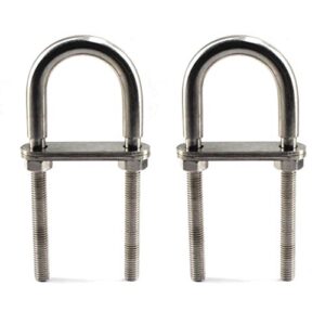 m8x120 u bolt 304 stainless steel tie down u bolt (pack of 2)