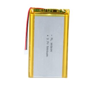 akzytue 3.7v 5000mah 905090 lipo battery rechargeable lithium polymer ion battery pack with jst connector